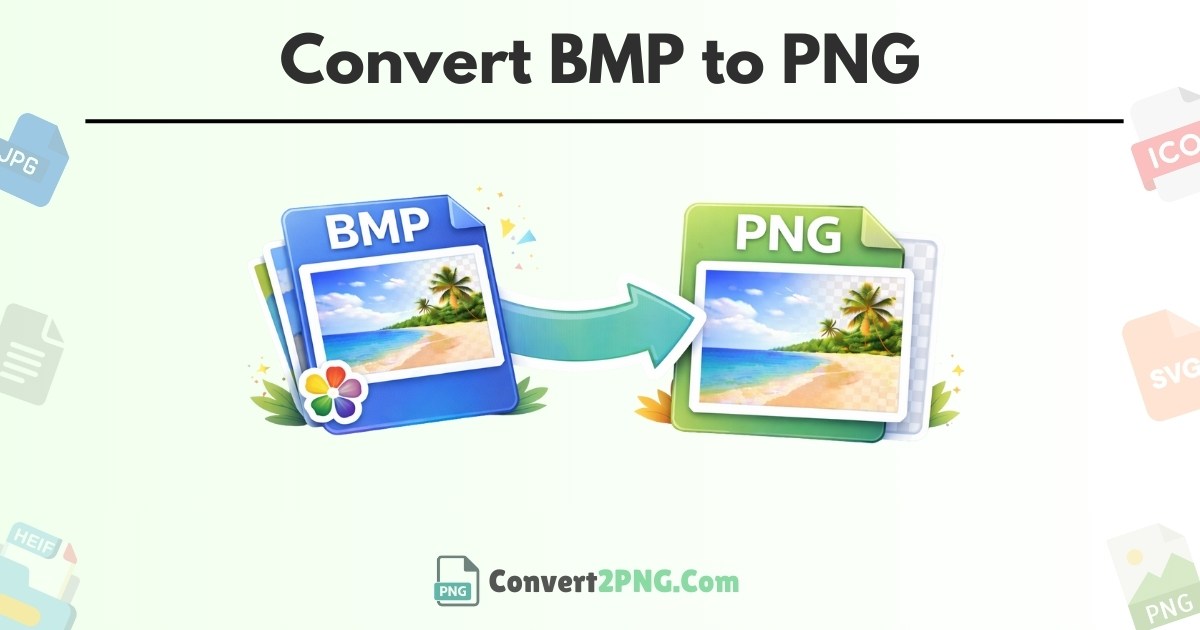 BMP to PNG - Convert BMP Images Online